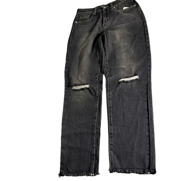 bp | Jeans | Nwt Bp Mom Jean Distressed Black Wash Sz 27 | Poshmark